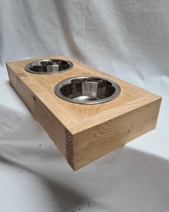 Voerbak hond - Houten voerbak - Dieren voerbak - Drinkbak- Drinkbak ...
