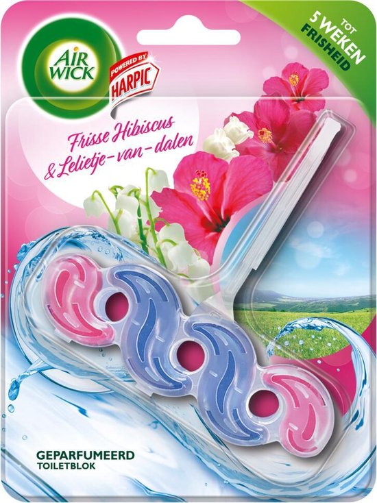 Air Wick Geparfumeerd Toilet Blok - Frisse Hibiscus en Lelietje-van ...