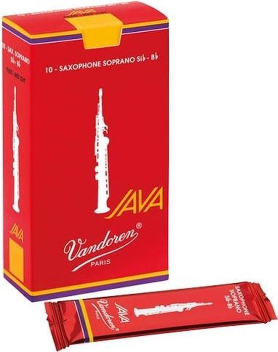 Vandoren Rieten JAVA Red Sopraan Saxofoon Sterkte 2,5 | bol