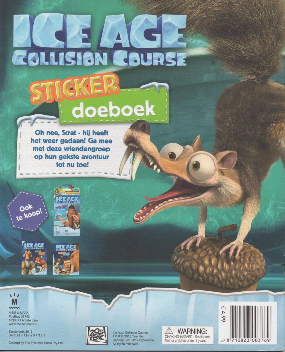 Ice Age - Sticker Doeboek - Collision Course - Met 80 stickers | bol.com