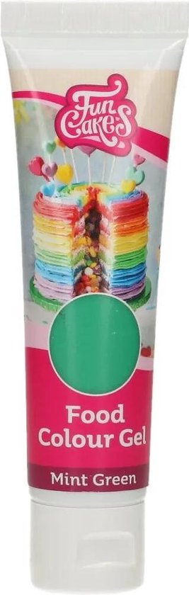 FunCakes Voedingskleurstof Gel - Mint Groen - 30g - Eetbare Kleurstof ...