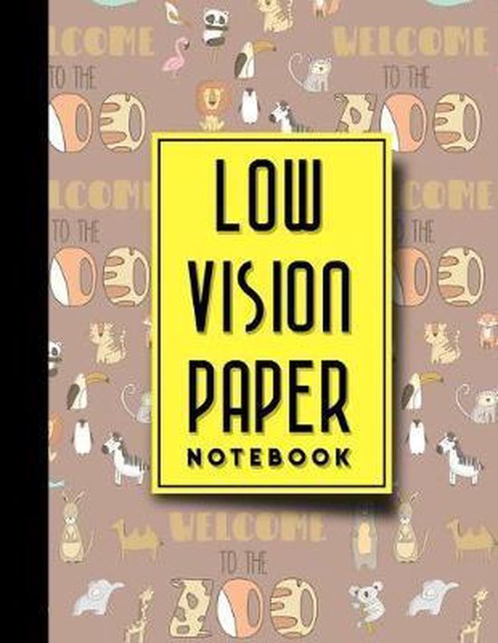 Low Vision Paper Notebooks- Low Vision Paper Notebook, Moito Publishing ...