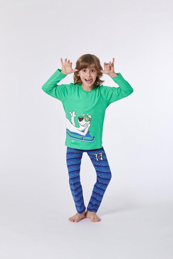 Woody pyjama jongens/heren - groen - ijsbeer - 212-1-PLU-S/747 - maat ...