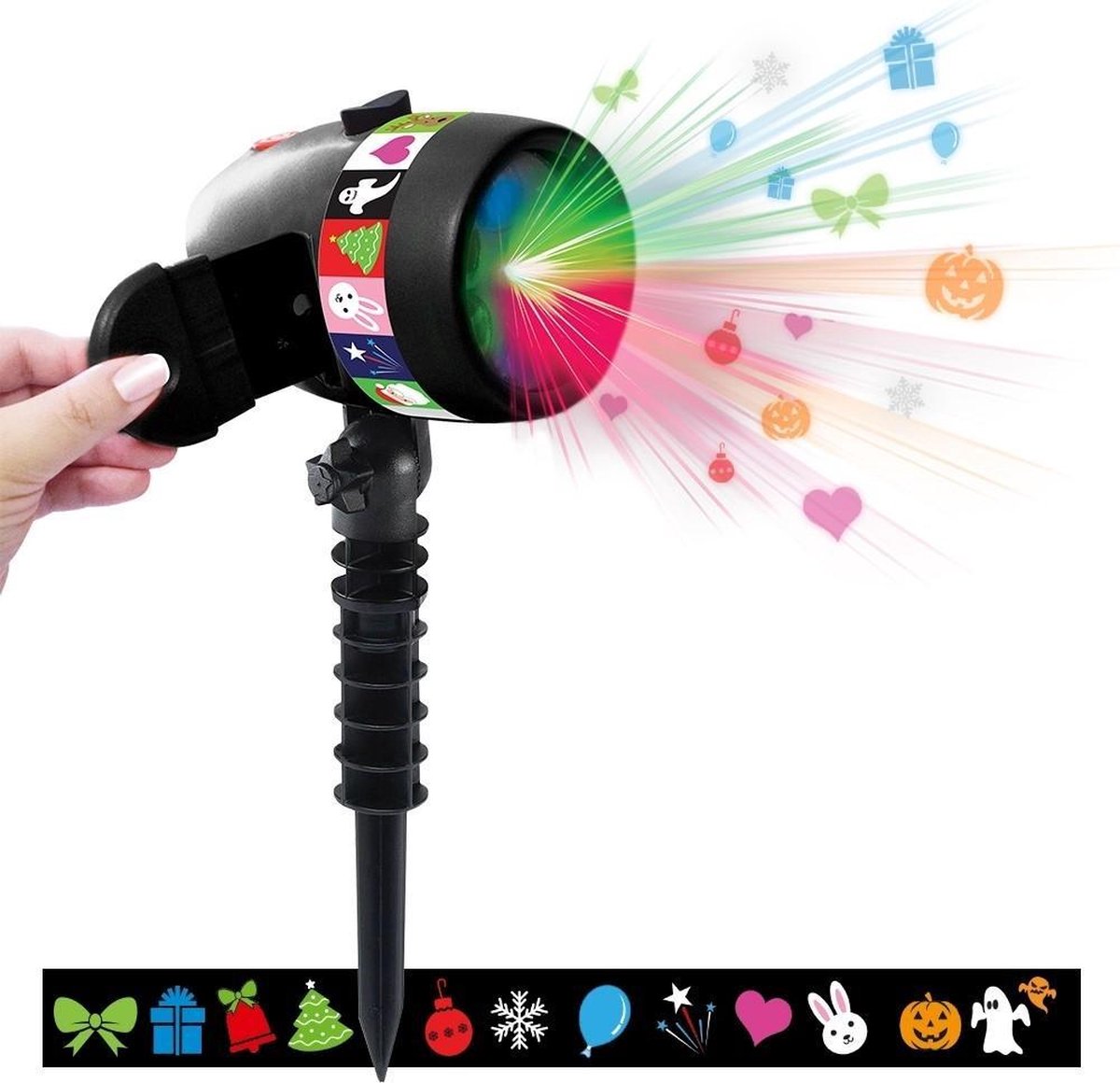 Star Shower Slide Show Kerstverlichting - 100 schitterende LED-kleuren ...