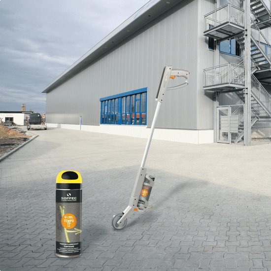 Soppec Tempo TP - Tijdelijke markeringsverf - Wit - 500 ml. | bol