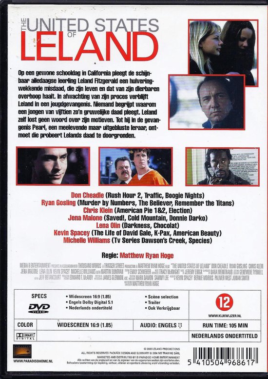 United States Of Leland (Dvd), Michelle Williams | Dvd's | bol