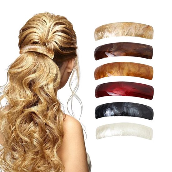 Haarspeld - Sterke Grip - Haar Accessoire - Haarclip - Groot - Gebogen ...
