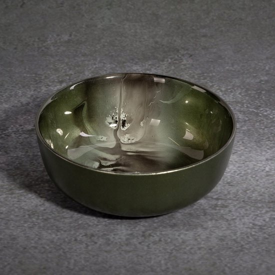 Glazen Decoratieve Kom Saba 16x6 cm Groen | bol