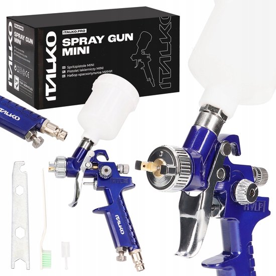 Mini HVLP Verfspuit 0.8mm voor Spot Repair | bol