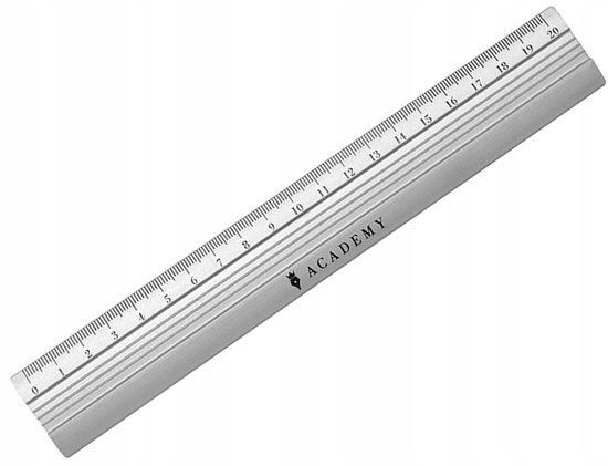 Aluminium Liniaal 20 cm - School & Geometrie | bol