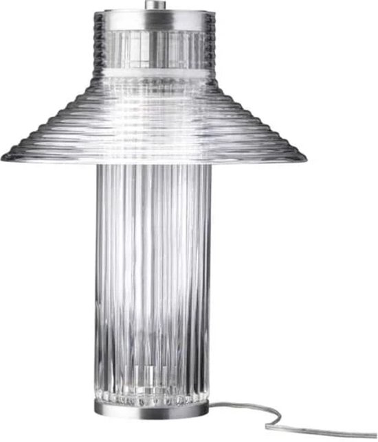 FDB Møbler Laura Bilde Sletterhage U14 tafellamp aluminium / fluted ...
