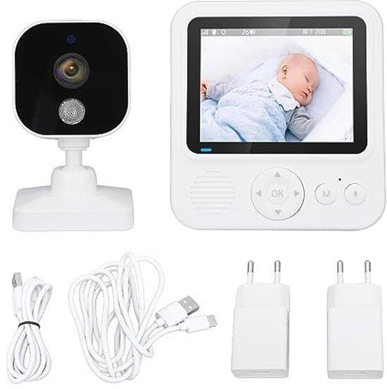 Baby Monitor, 2.8 Inch Screen HD Smart Wireless Video Baby Monitor ...
