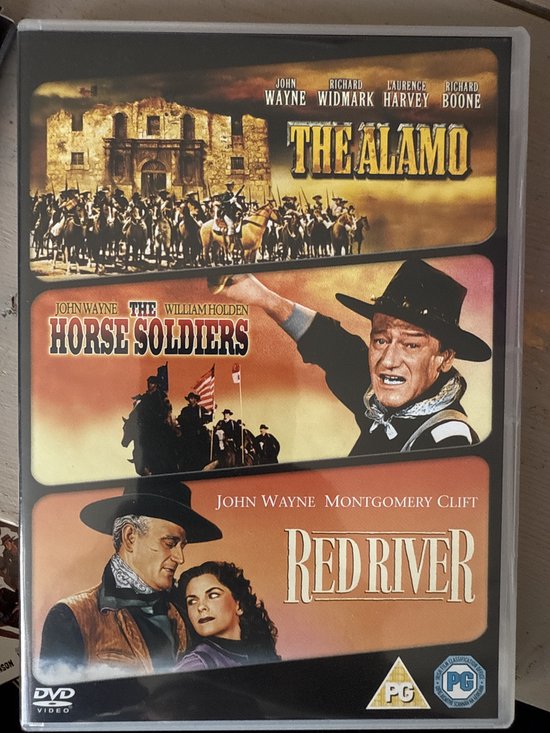 The Alamo/The Horse Soldiers/Red River [DVD] Cliff Lyons, Linda Cristal ...
