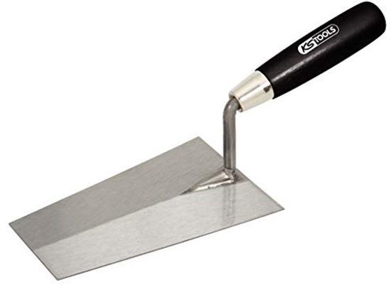 Hoekige Stuckateurkelle 180 mm met Houten Handvat | bol