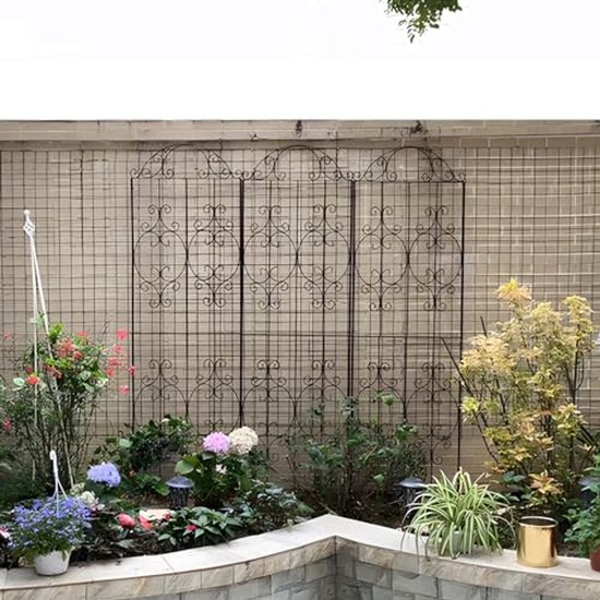 Metalen Tuin Trellis 203 cm Hoog - 2 Pack Klimplantenondersteuning | bol