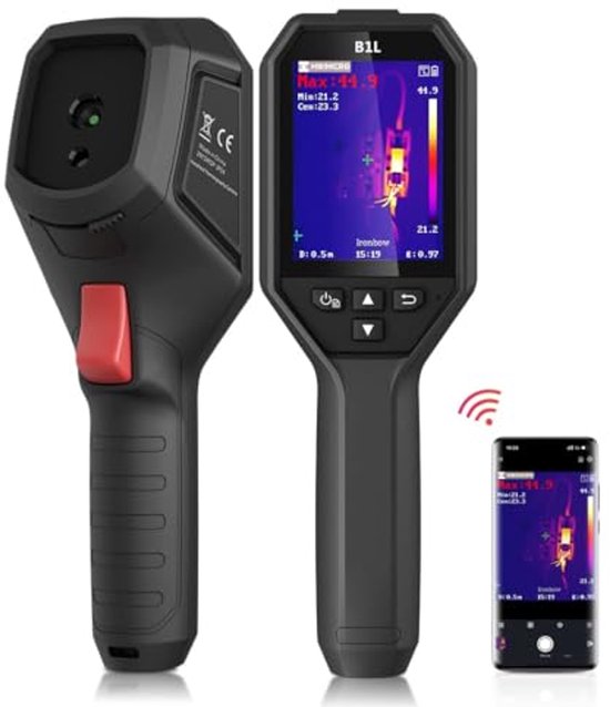 Draagbare warmtebeeldcamera met hoge temperatuur alarm en 25 Hz ...