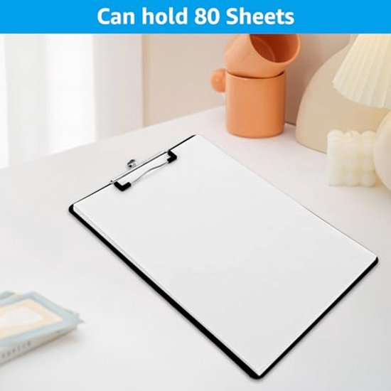 A4 Clipboard, 6 Piece Clipboard A4 with Rubber Metal Clamp Clipboard ...