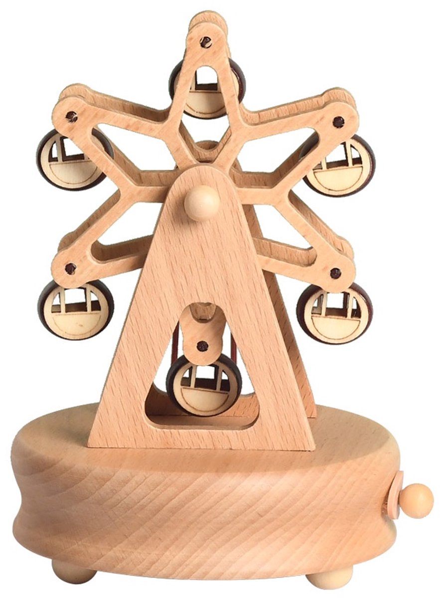 Bébli - Wooden Music Box Ferris Wheel - Melody: 'The city of the sky ...