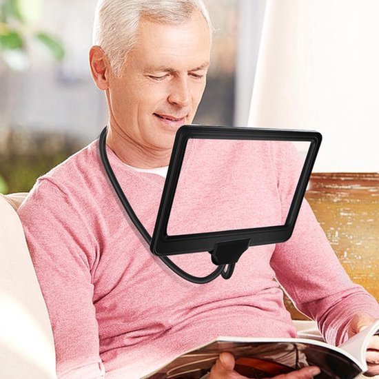 5 x handenvrije vergrootglas leesloep voor het lezen, hangende hals ...