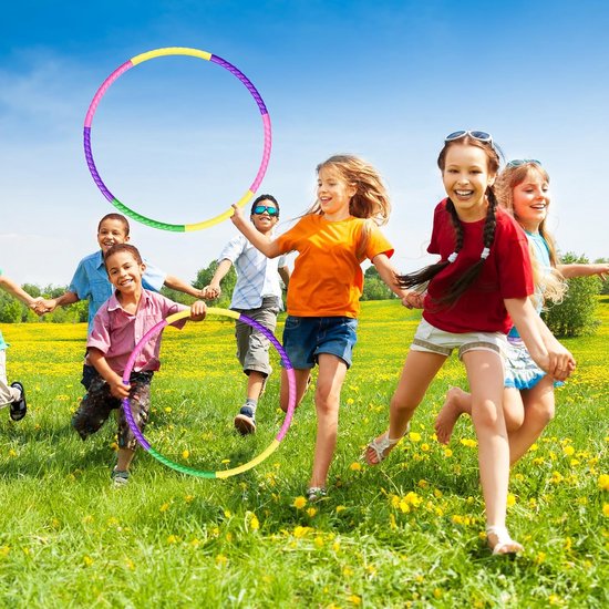 7-Piece Hula Hoop - 60 cm Diameter - Verwijderbare Fitness Hula Hoop ...