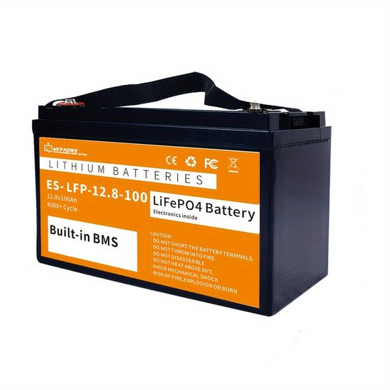 12V 100Ah LiFePO4 Accu – Lithium Accu – AGM Accu – Solar Accu – Camper ...