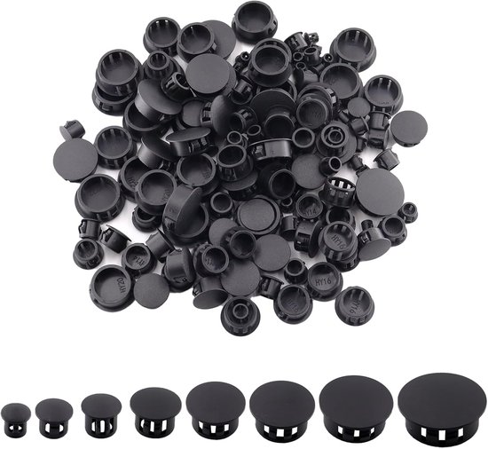 Pack of 200 plastic blind caps voor cabinets - 6/8/10/12/14/16/20/22mm ...