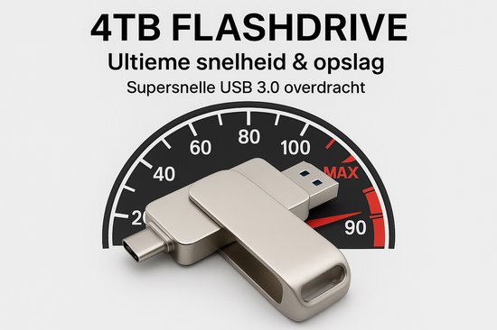 4TB usb flashdrive 2in 1 | USB-C Stick | externe oplag | Dual ...