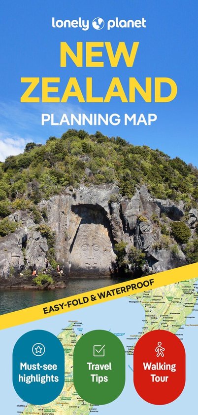 Map- Lonely Planet New Zealand Planning Map | bol