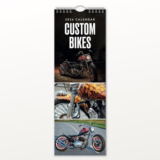 Calendrier Slimline Custom Bikes 2026 | bol