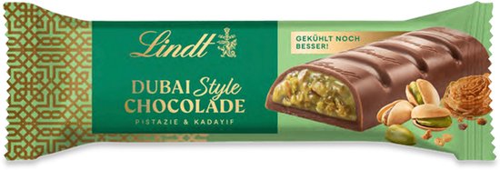 Lindt Dubai Style Chocolade Mini-Reep 40 gram - Melkchocolade, Kadayif ...