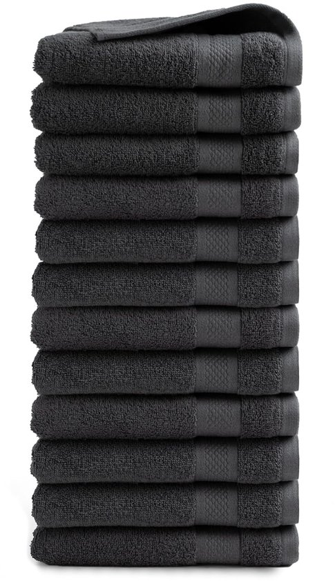 Premium handdoeken set - 12 stuks - 100% katoen - 50 x 100 cm | bol