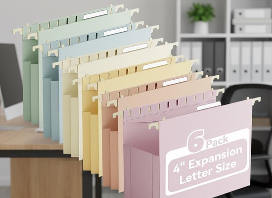 Hanging File Organizer – Extra Brede Uitschuifbare 4-Inch Plastic ...