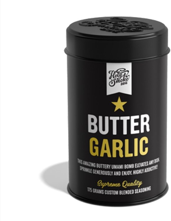 Holy Smoke BBQ - GARLIC BUTTER SEASONING - 175g - BBQ rubs - kruiden | bol
