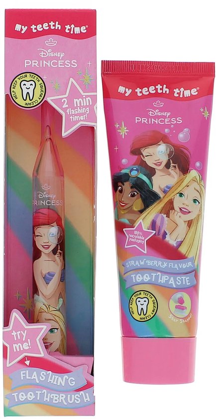 Firefly Disney Princess Flashing Toothbrush + Toothpaste | bol