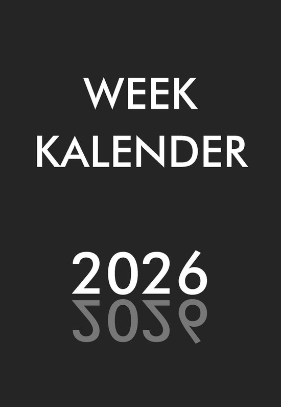 GROOT LETTER - Weekkalender 2026 - Spiraalkalender - Ophangbaar - A4 ...