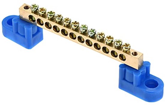 Terminal block 12 positions grounding wire plug [for control cabinet ...
