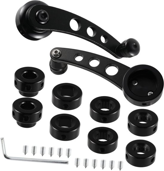 Set Universele Raamzwengel Autodeuren Aluminium - Opener Wikkelaar ...