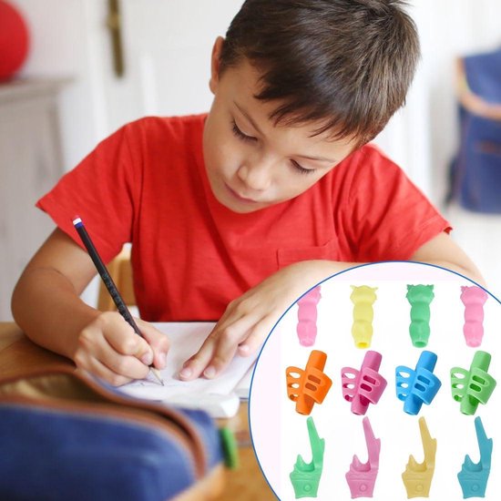12 stuks potloodgrepen - Ergonomisch correctiehulpmiddel voor kinderen ...