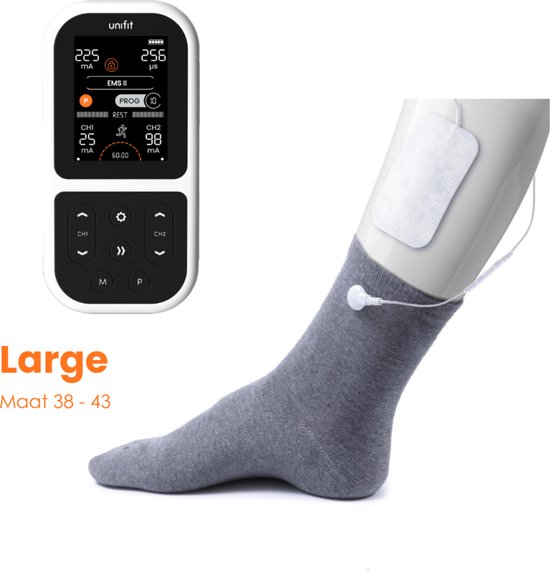 TensCare iSock Large + Unifit TENS/EMS Apparaat – Complete Set voor ...