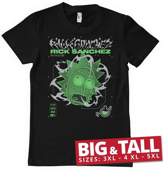 Rick and Morty T-Shirt Rick Sanchez Lab Big & Tall T-Shirt WB-1-RM011 ...