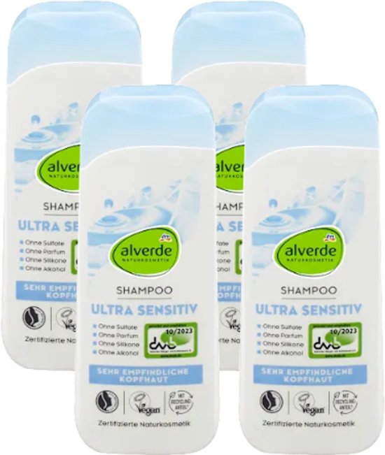 Alverde Naturkosmetik Shampoo Ultra Sensitive | MULTI-VERPAKKING 4x 200 ...