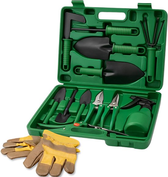 Lomera 10-Delige Tuingereedschap Set - Grasschaar - Tuinschepje Breed ...