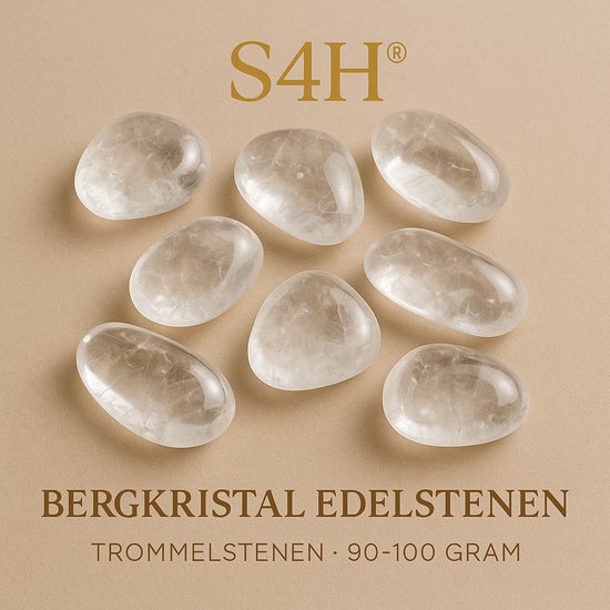 S4H – Bergkristal Edelstenen Trommelstenen – 90-100 gram | bol