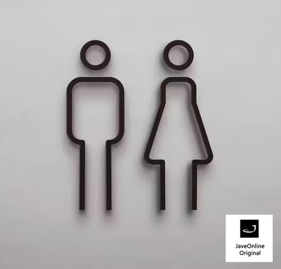 Pictogrammen kleedkamer of toilet - MAN + VROUW 3D - Hoogwaardig Acryl ...