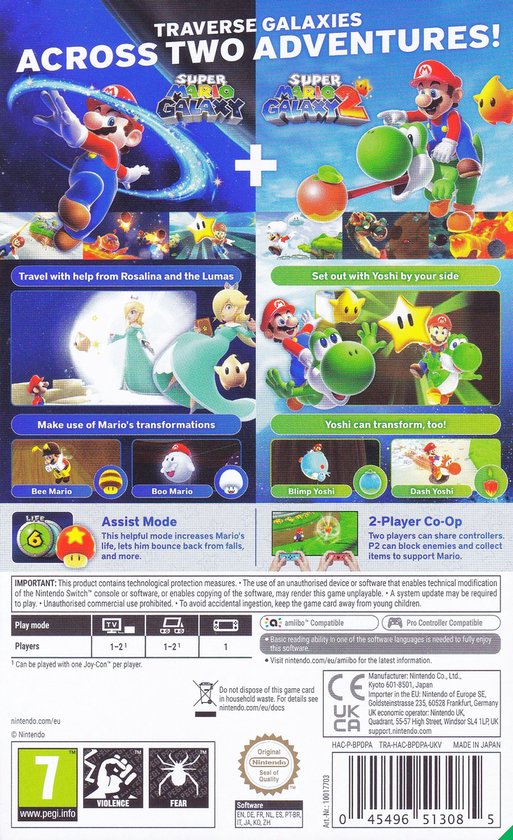 Super Mario Galaxy Super Mario Galaxy 2 Switch | Games | bol
