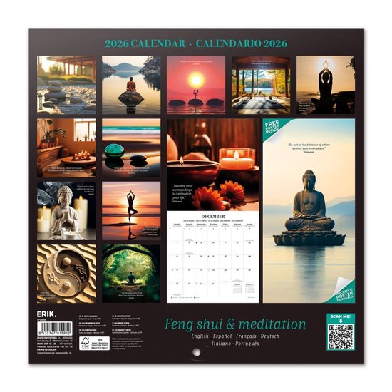 Grupo Feng Shui Meditation Kalender - Balans, rust en harmonie 2026 | bol
