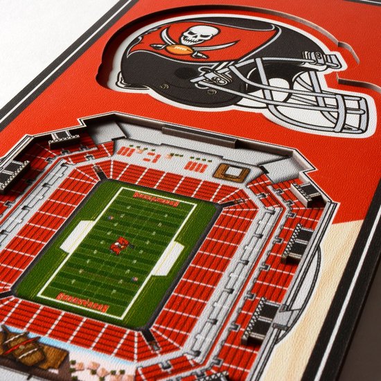 Tampa Bay Buccaneers 3D Stadium Banner 2023410 Rot/Weiß | bol