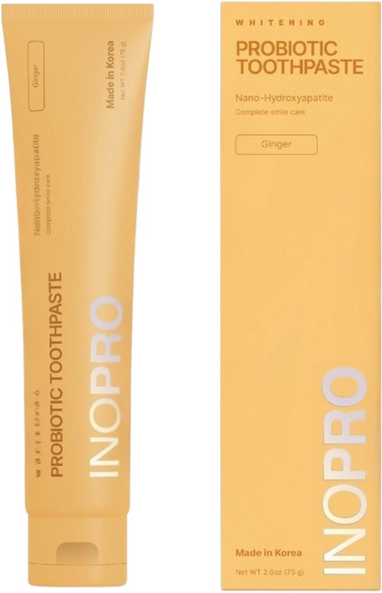 INOPRO Whitening Probiotic Toothpaste - Gember - 75ml | bol