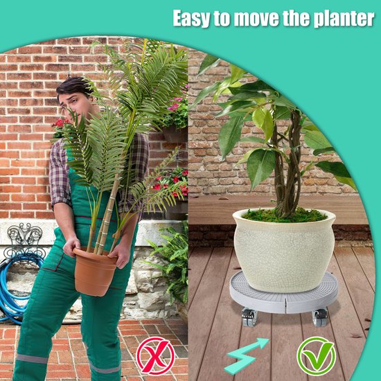 Plantentrolley - Plantentrolley voor binnen en buiten - Draagkracht tot ...