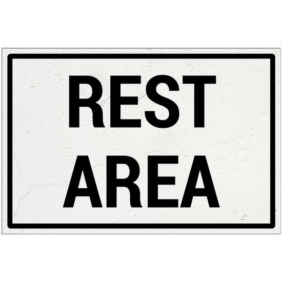 Rest area bord - Sign Again materiaal - 18 x 12 cm | bol